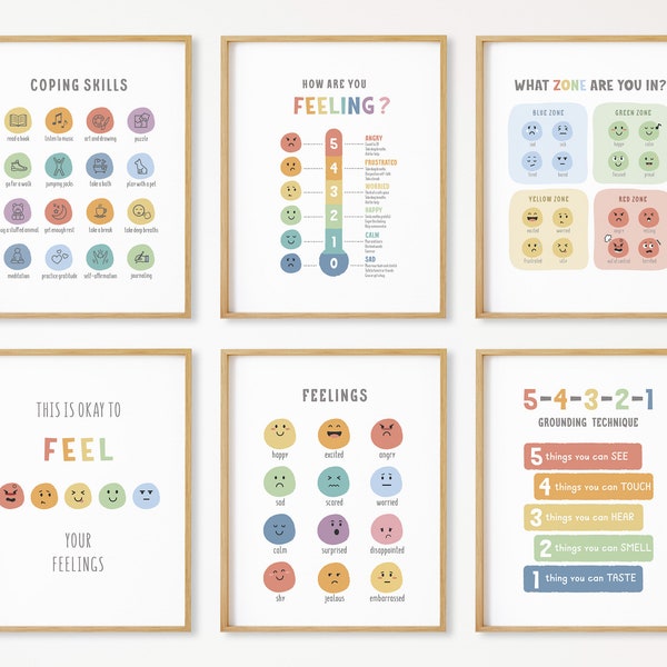 Feelings Chart - Etsy