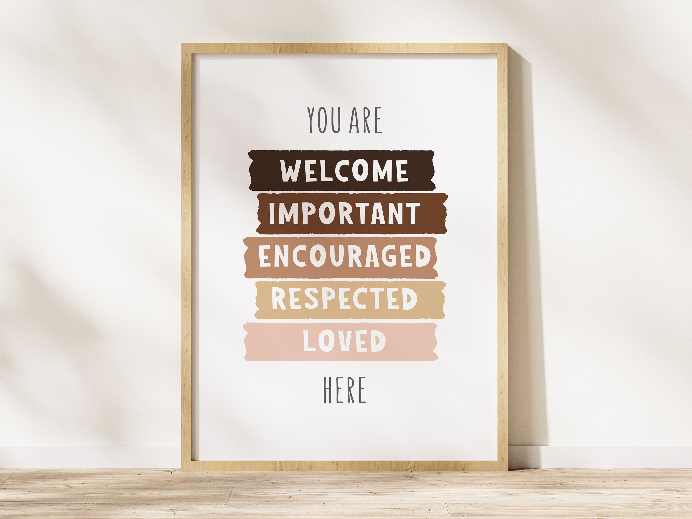 6 Inclusion Prints, Inclusive Classroom Decor, Inclusive Wall Art, Safe ...