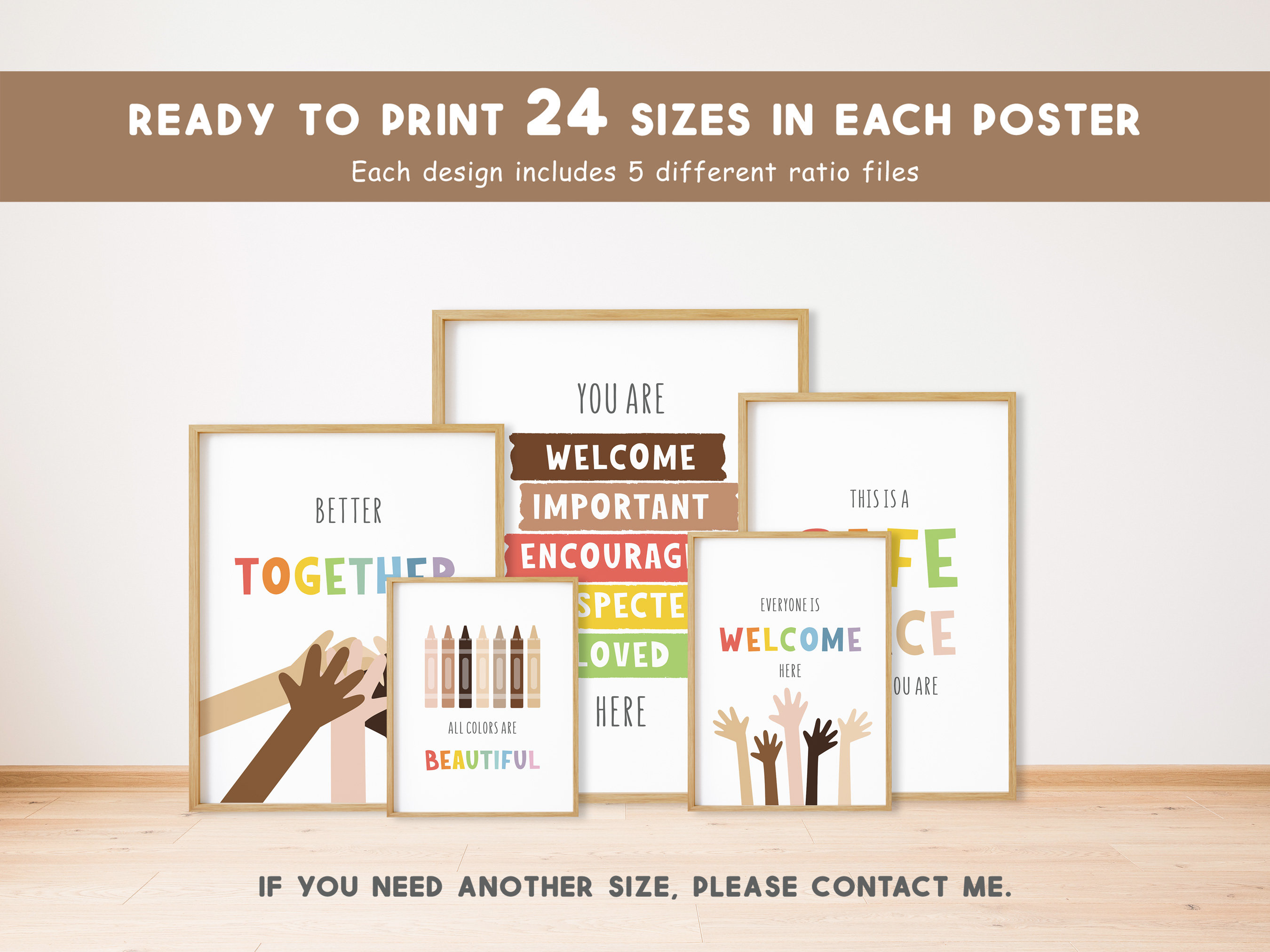 6 Inclusion Prints, Inclusive Classroom Decor, Inclusive Wall Art ...