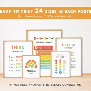 Set of 30 Calming Corner Posters, Calm Down Printable, Classroom Decor ...