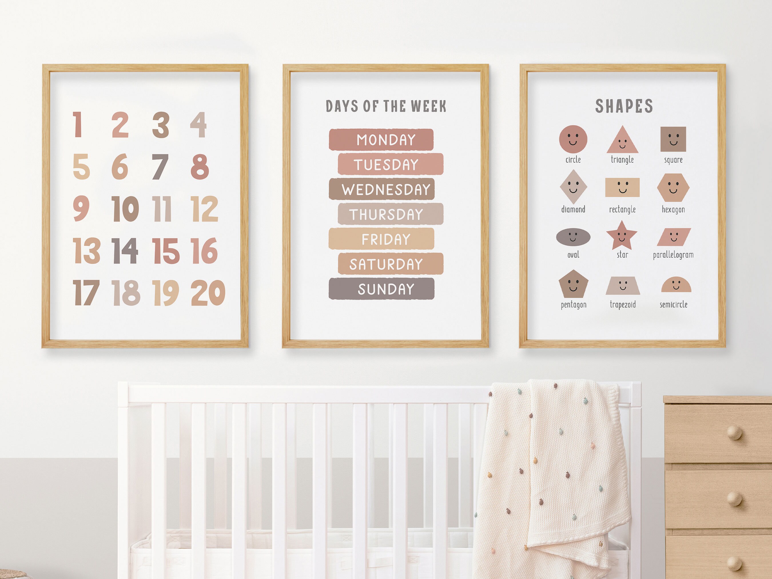 6 Educational Posters Montessori Classroom Decor Homeschool - Etsy