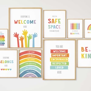 12 Inclusive Posters, Inclusion Prints Wall Art, Inclusive Classroom ...