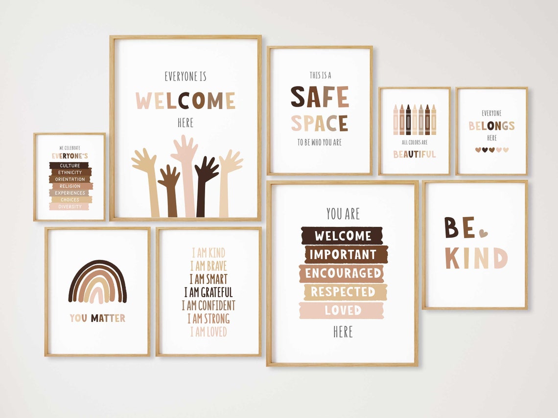 12 Inclusive Posters, Inclusion Prints Wall Art, Inclusive Classroom ...