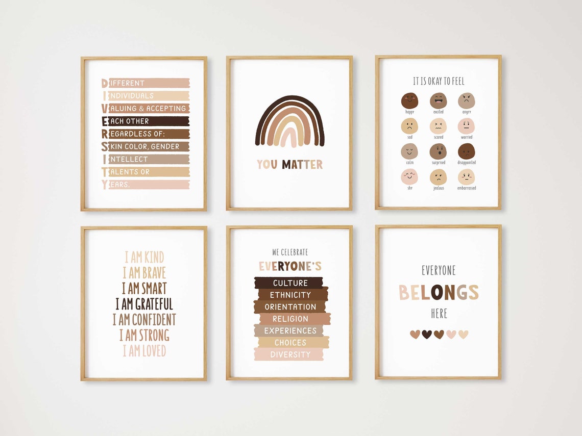 12 Inclusive Posters, Inclusion Prints Wall Art, Inclusive Classroom ...