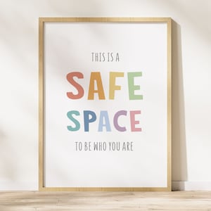 6 Inclusion Prints, Inclusive Wall Art, Inclusive Classroom Decor, Safe ...