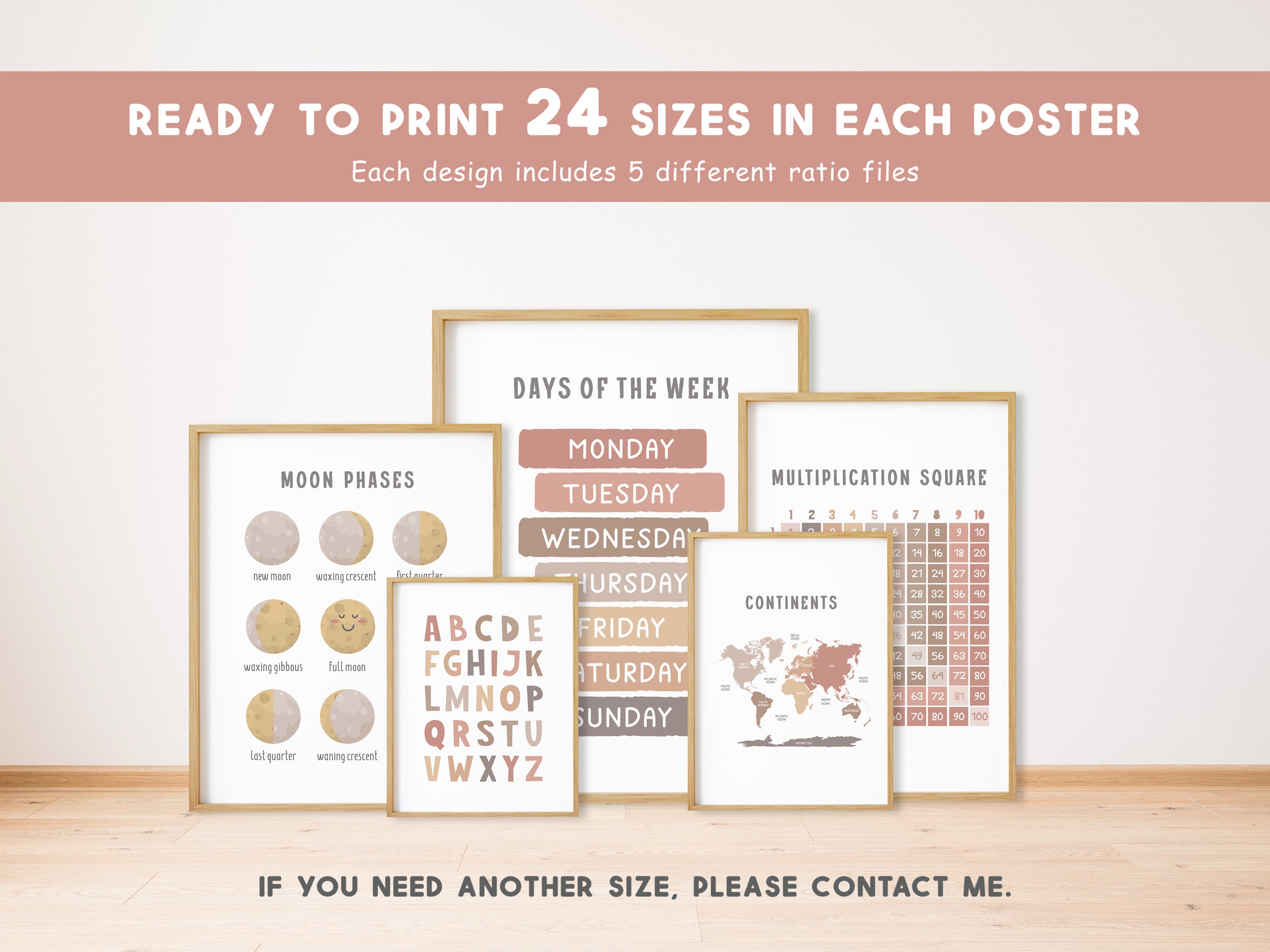Set of 30 Educational Posters Montessori Classroom Decor - Etsy