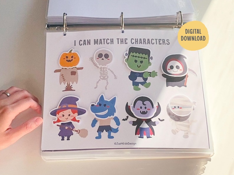 Halloween Busy Book Printable, Halloween Activity Book, Toddler ...