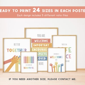12 Inclusive Posters, Inclusive Classroom Decor, Inclusion Prints Wall ...