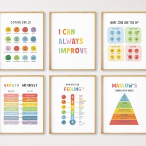Set of 30 Calming Corner Posters, Calm Down Printable, Classroom Decor ...