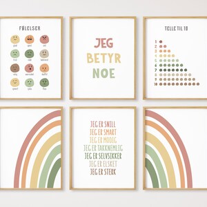 Set of 30 Norwegian Educational Posters, Norwegian Learning Posters ...