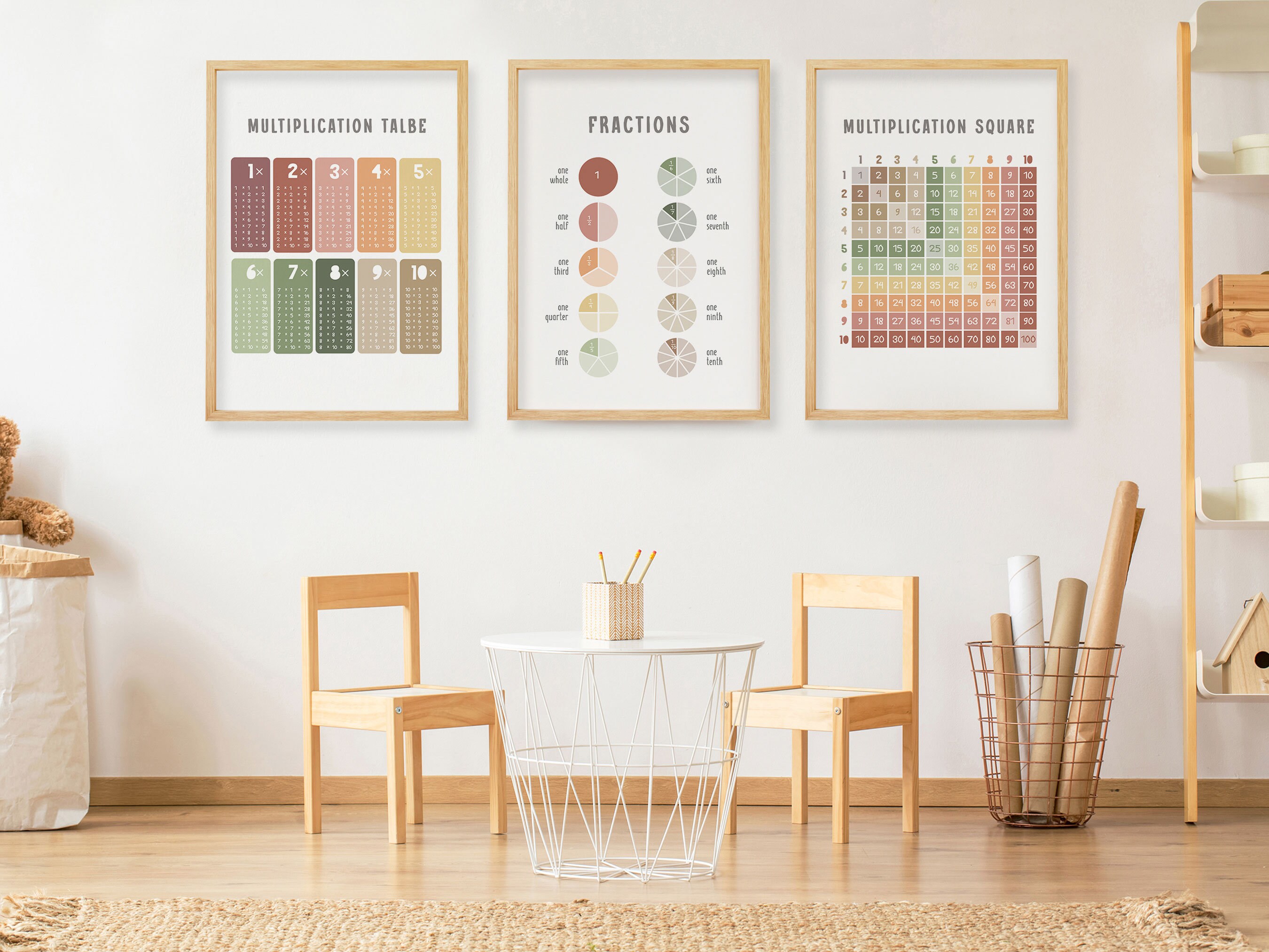 Math Set of 6 Posters Educational Wall Art Math Classroom - Etsy