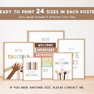 12 Inclusive Posters, Inclusion Prints Wall Art, Inclusive Classroom ...