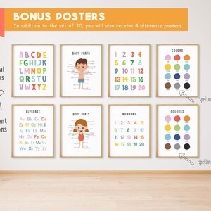30 Educational Posters, Montessori Classroom Decor, Homeschool ...