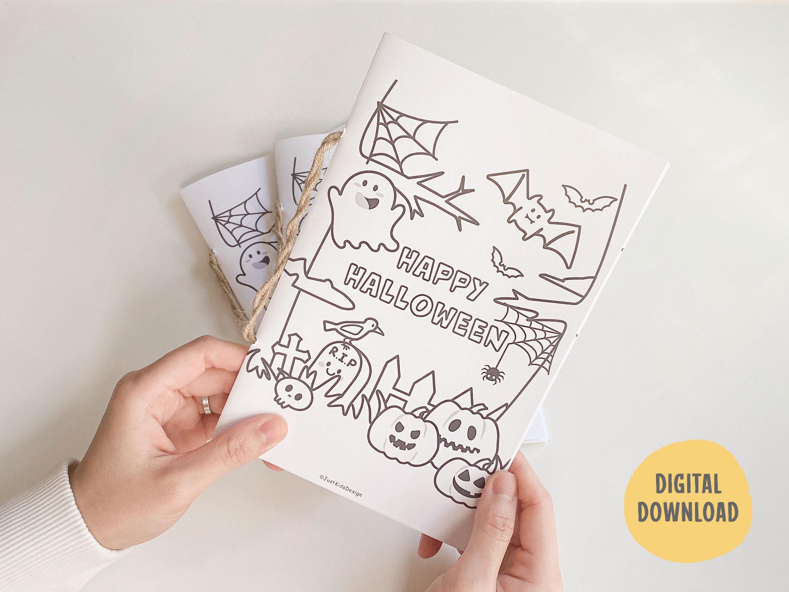 Halloween Coloring Book, Halloween Coloring Pages, Printable Halloween ...