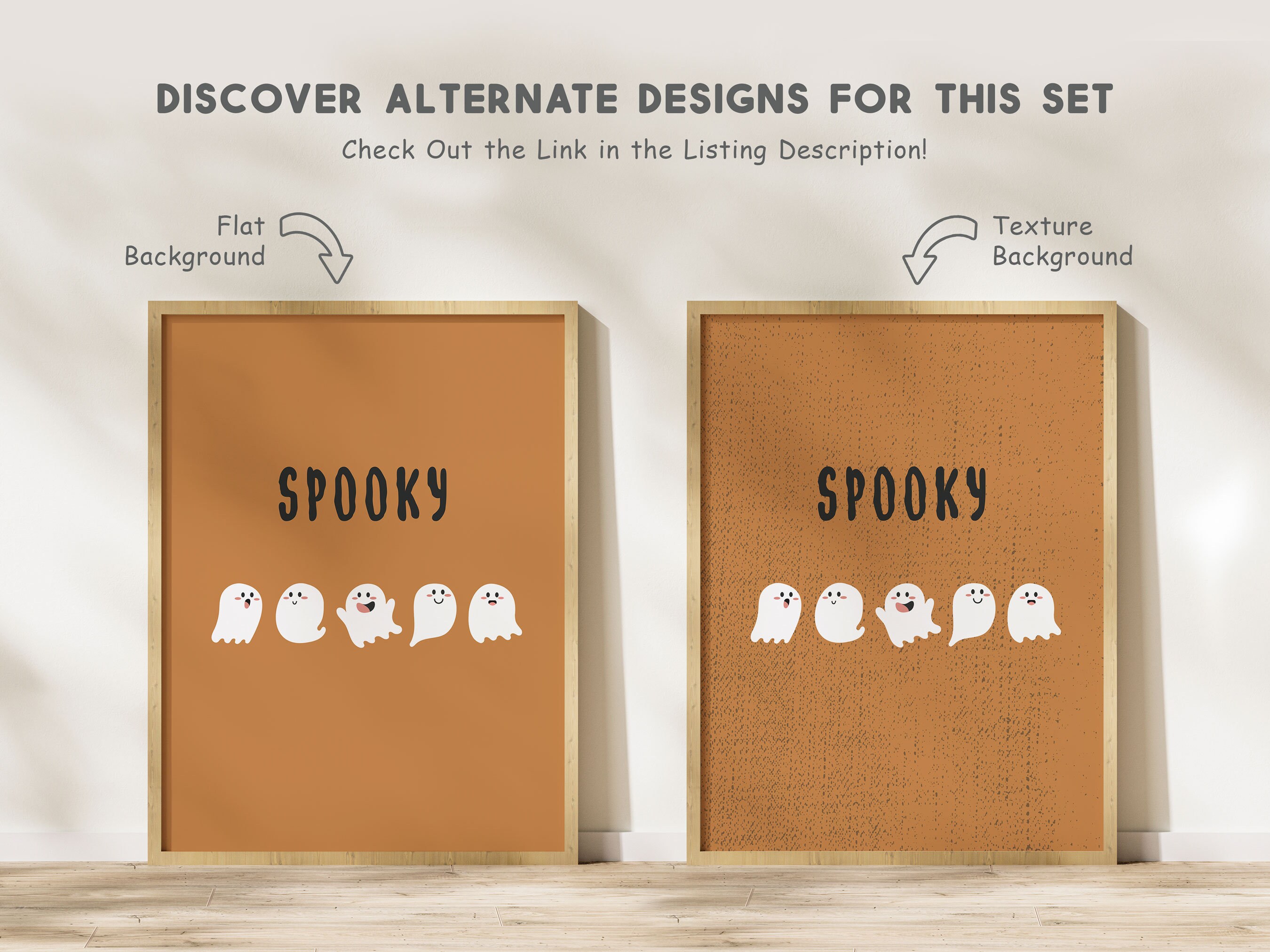 Halloween Prints Set of 12 Halloween Posters Cute Ghost - Etsy
