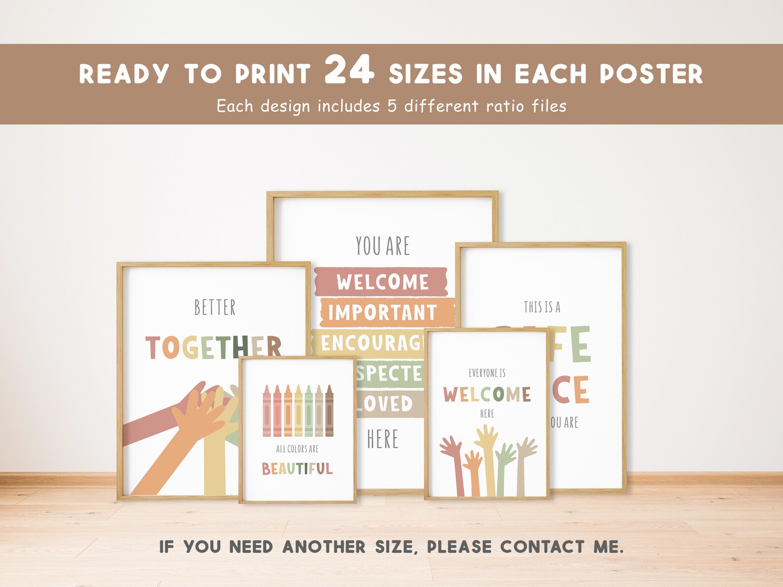 12 Inclusive Posters, Inclusion Prints Wall Art, Inclusive Classroom ...
