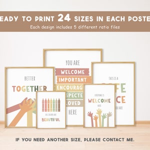 12 Inclusive Posters, Inclusion Prints Wall Art, Inclusive Classroom ...