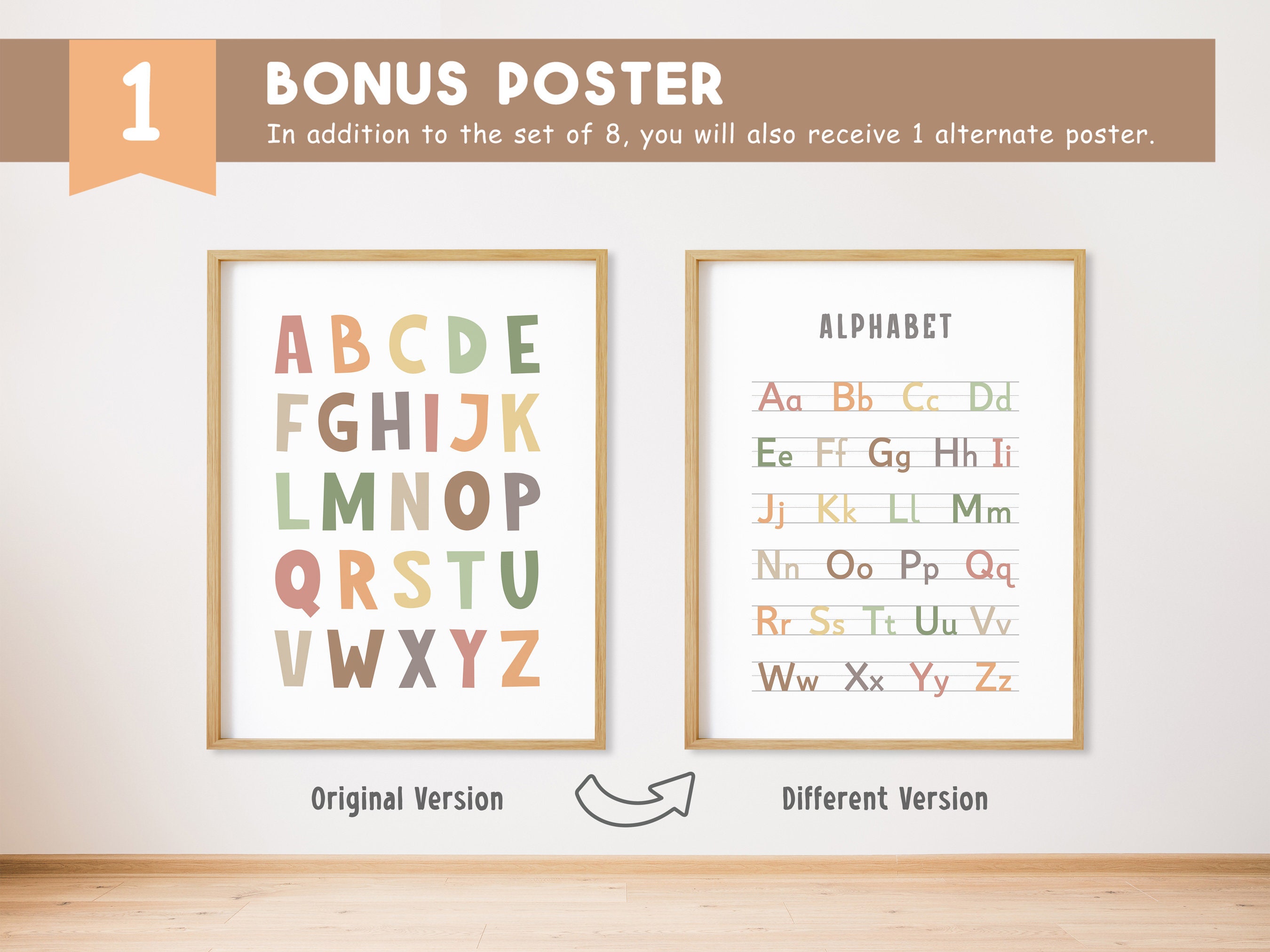 Set of 8 Educational Posters, Montessori Classroom Decor, Homeschool ...