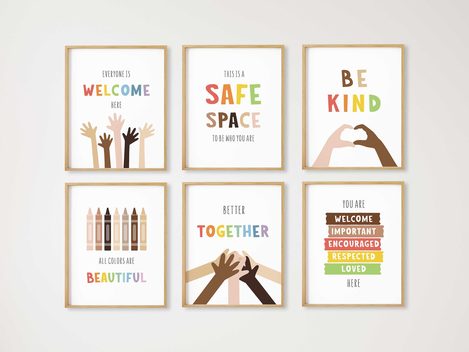 12 Inclusive Posters, Inclusive Classroom Decor, Inclusion Prints Wall ...