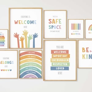 12 Inclusive Posters, Inclusive Classroom Decor, Inclusion Prints Wall ...