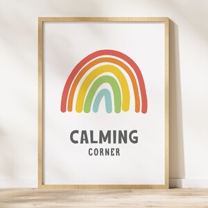 Set of 30 Calming Corner Posters, Calm Down Printable, Classroom Decor ...