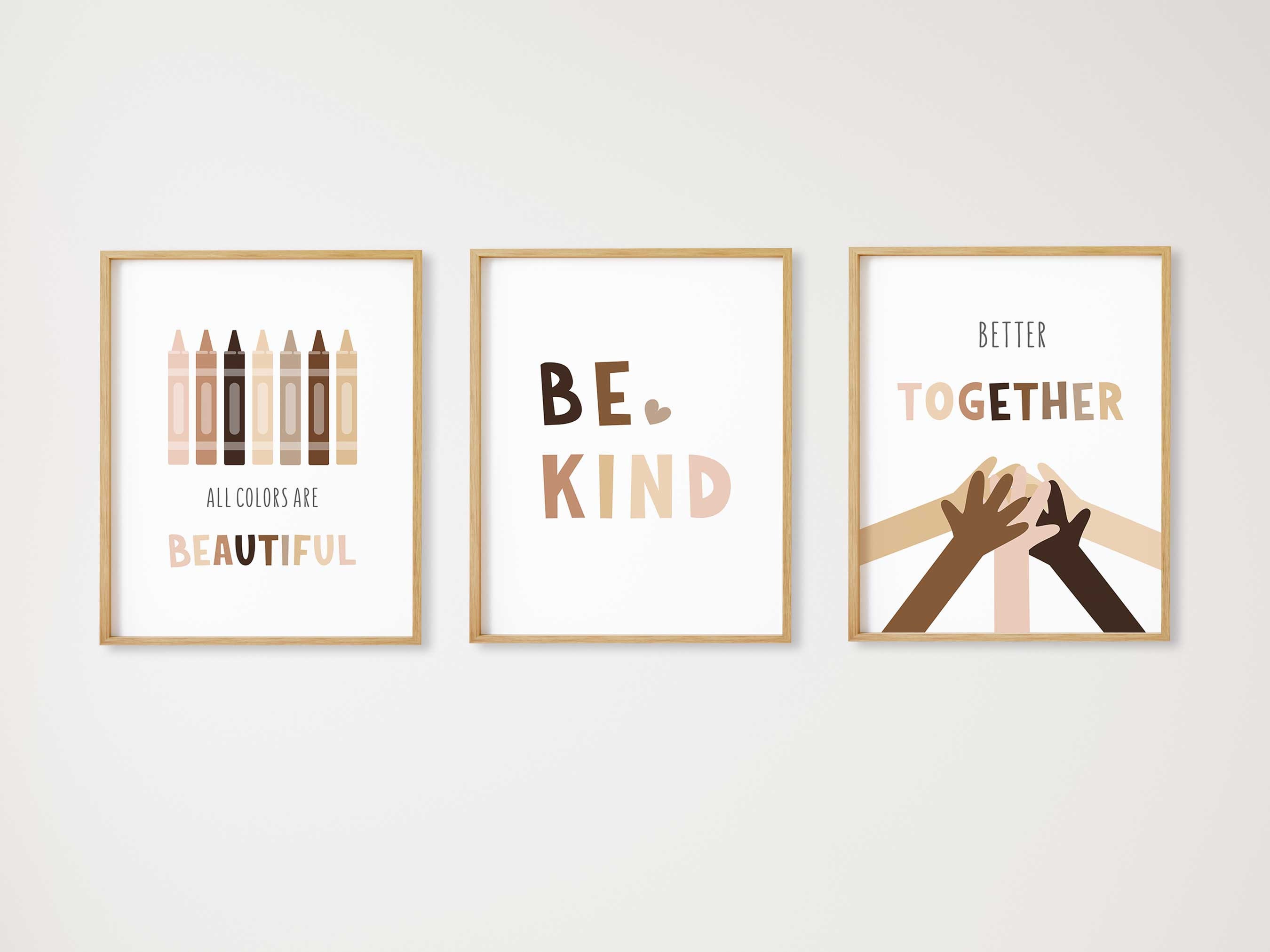 6 Inclusion Prints, Inclusive Classroom Decor, Inclusive Wall Art, Safe ...