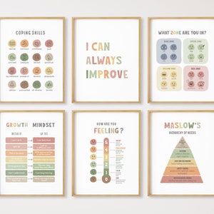 Set of 30 Calming Corner Posters, Calm Down Printable, Classroom Decor ...