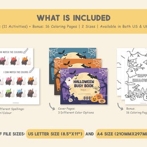 Halloween Busy Book Printable, Halloween Activity Book, Halloween ...