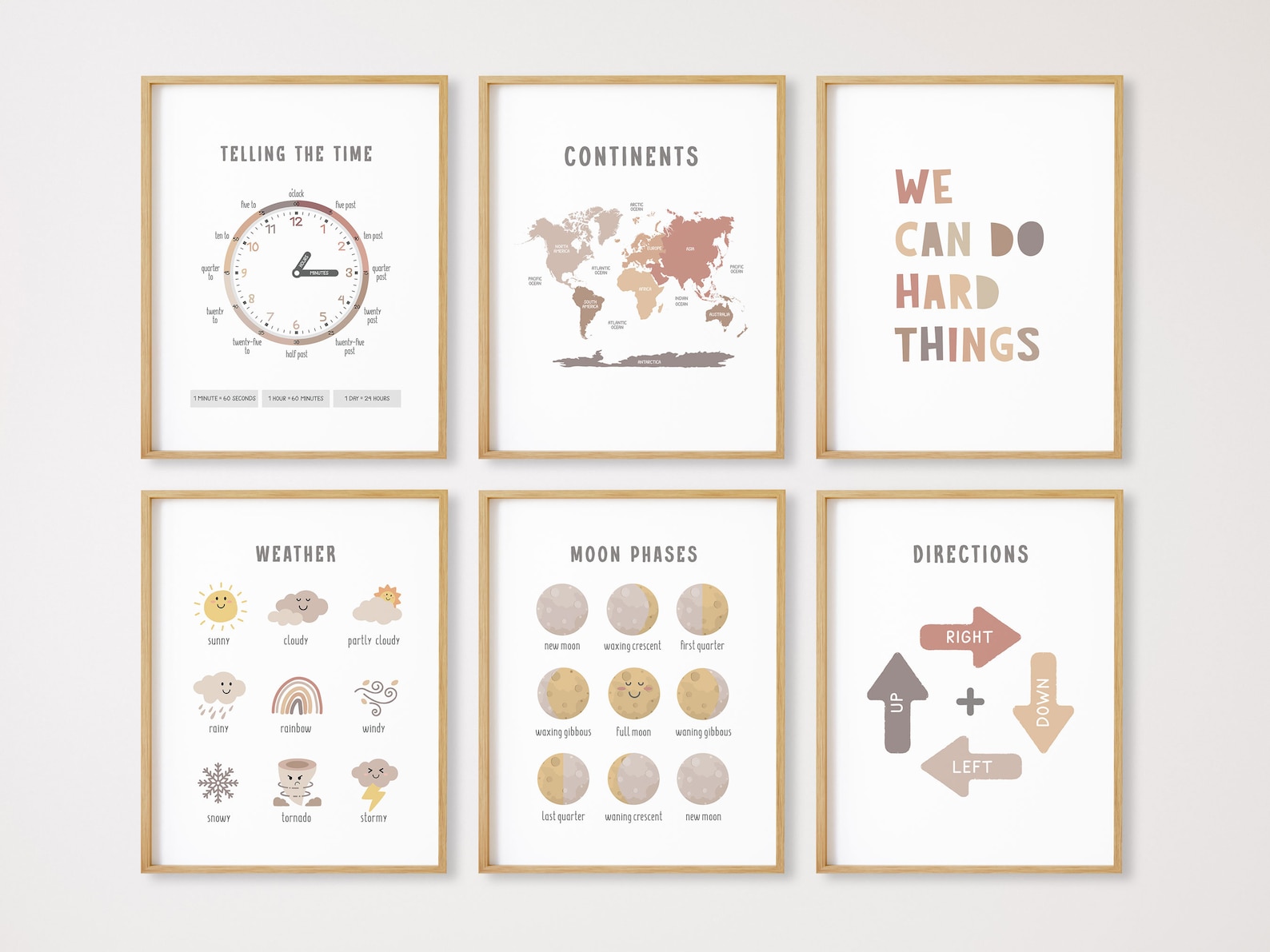 Set of 30 Educational Posters Montessori Classroom Decor - Etsy