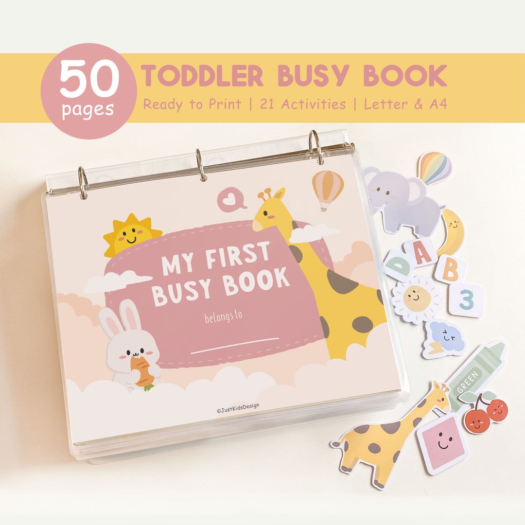 Toddler Learning Binder, Busy Book Printable, Kids Quiet Book ...