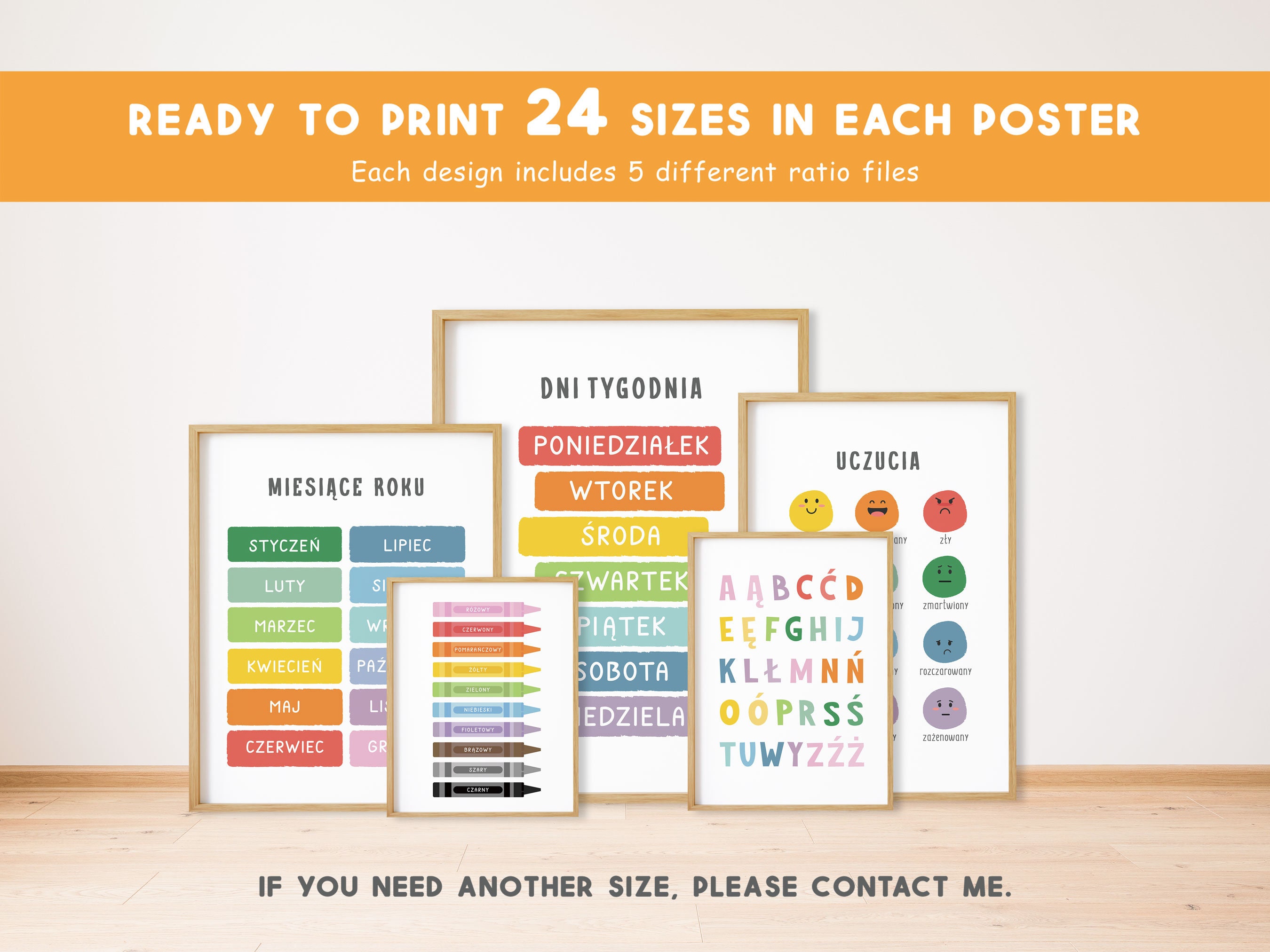 8 Polish Educational Posters Polish Learning Posters - Etsy