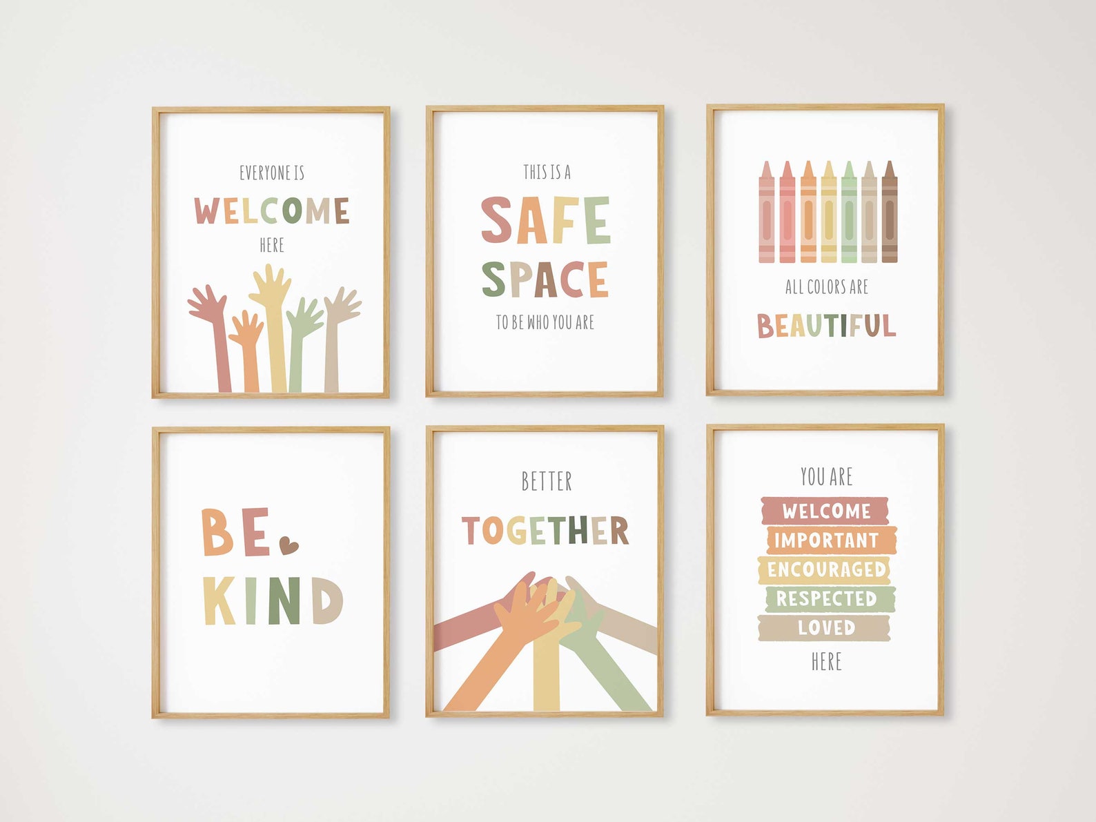 12 Inclusive Posters, Inclusion Prints Wall Art, Inclusive Classroom ...