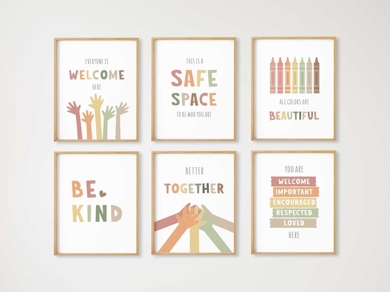 12 Inclusive Posters, Inclusion Prints Wall Art, Inclusive Classroom ...