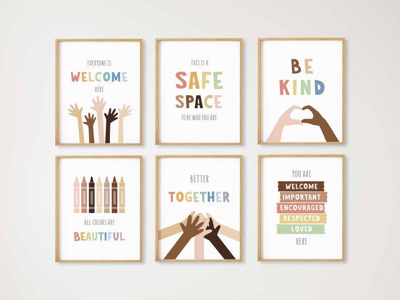 12 Inclusive Posters, Inclusion Prints Wall Art, Inclusive Classroom ...