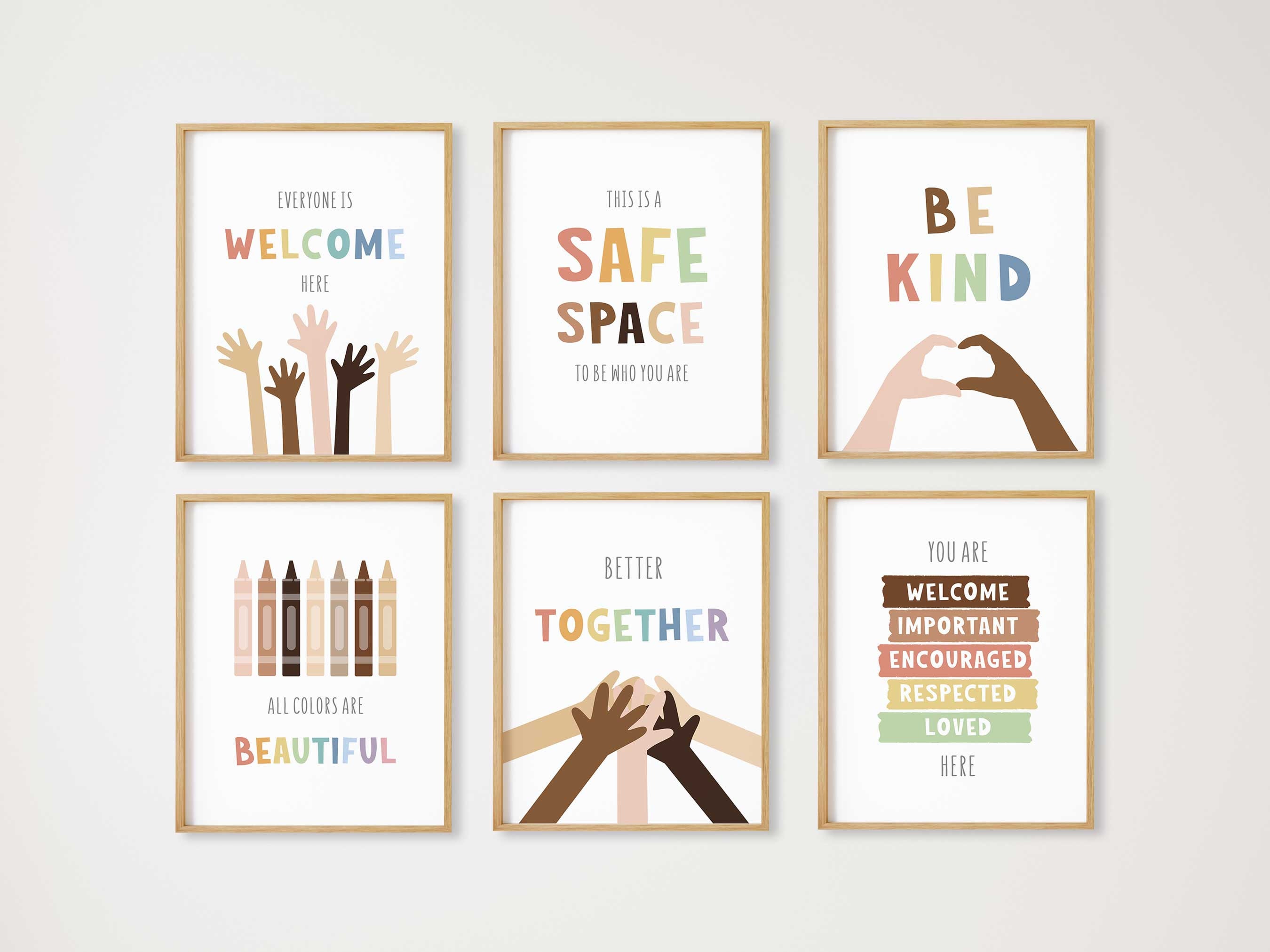 12 Inclusive Posters, Inclusion Prints Wall Art, Inclusive Classroom ...