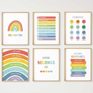 12 Inclusive Posters, Inclusion Prints Wall Art, Inclusive Classroom ...