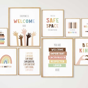 12 Inclusive Posters, Inclusion Prints Wall Art, Inclusive Classroom ...