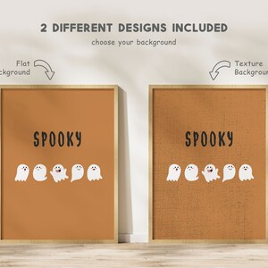 Set of 12 Halloween Prints, Halloween Posters, Cute Ghost Print, Spooky ...