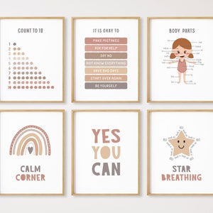 Set of 30 Educational Posters, Montessori Classroom Decor, Homeschool ...
