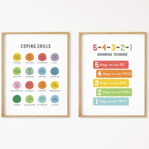 Set of 6 Feelings Poster, Classroom Decor, Montessori Homeschool Decor ...