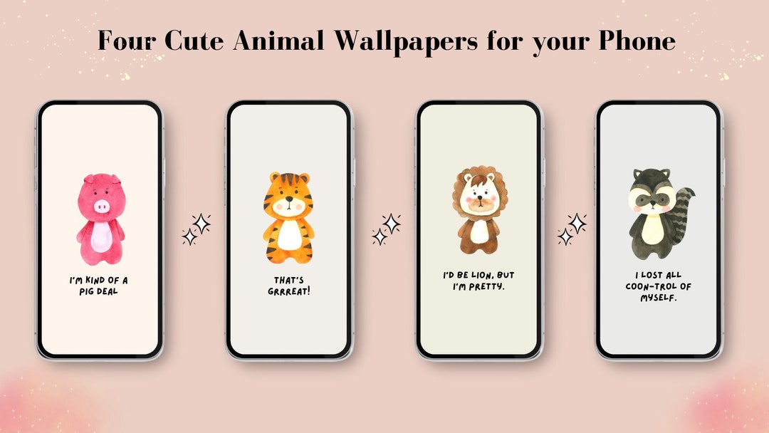 Cute Animals Phone Wallpaper for iPhone or Android, Cute Phone ...