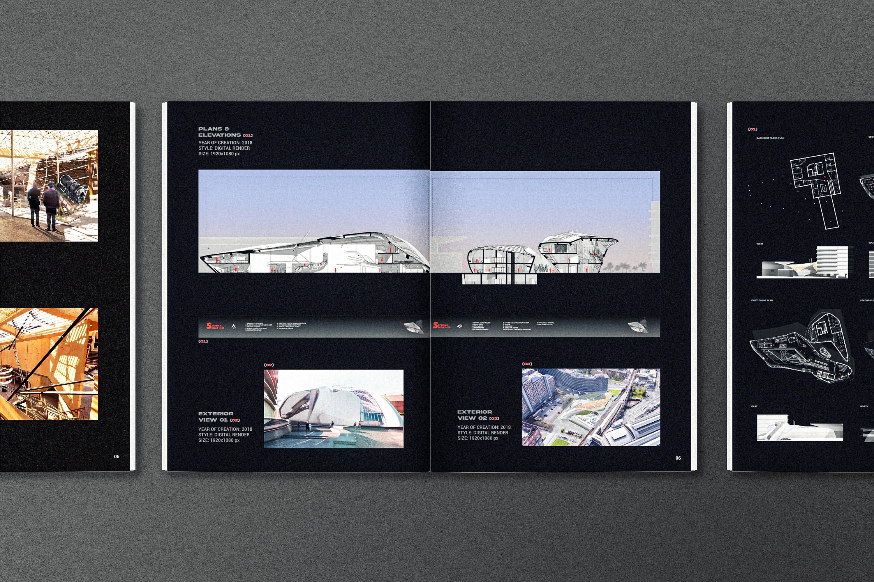 Minimalist Portfolio Architecture Template Adobe Indesign - Etsy