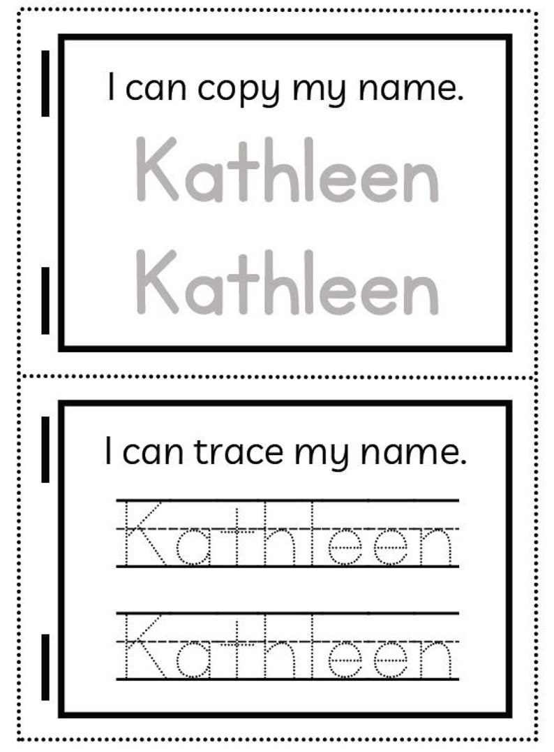 Preschool Name Writing Practice - Etsy