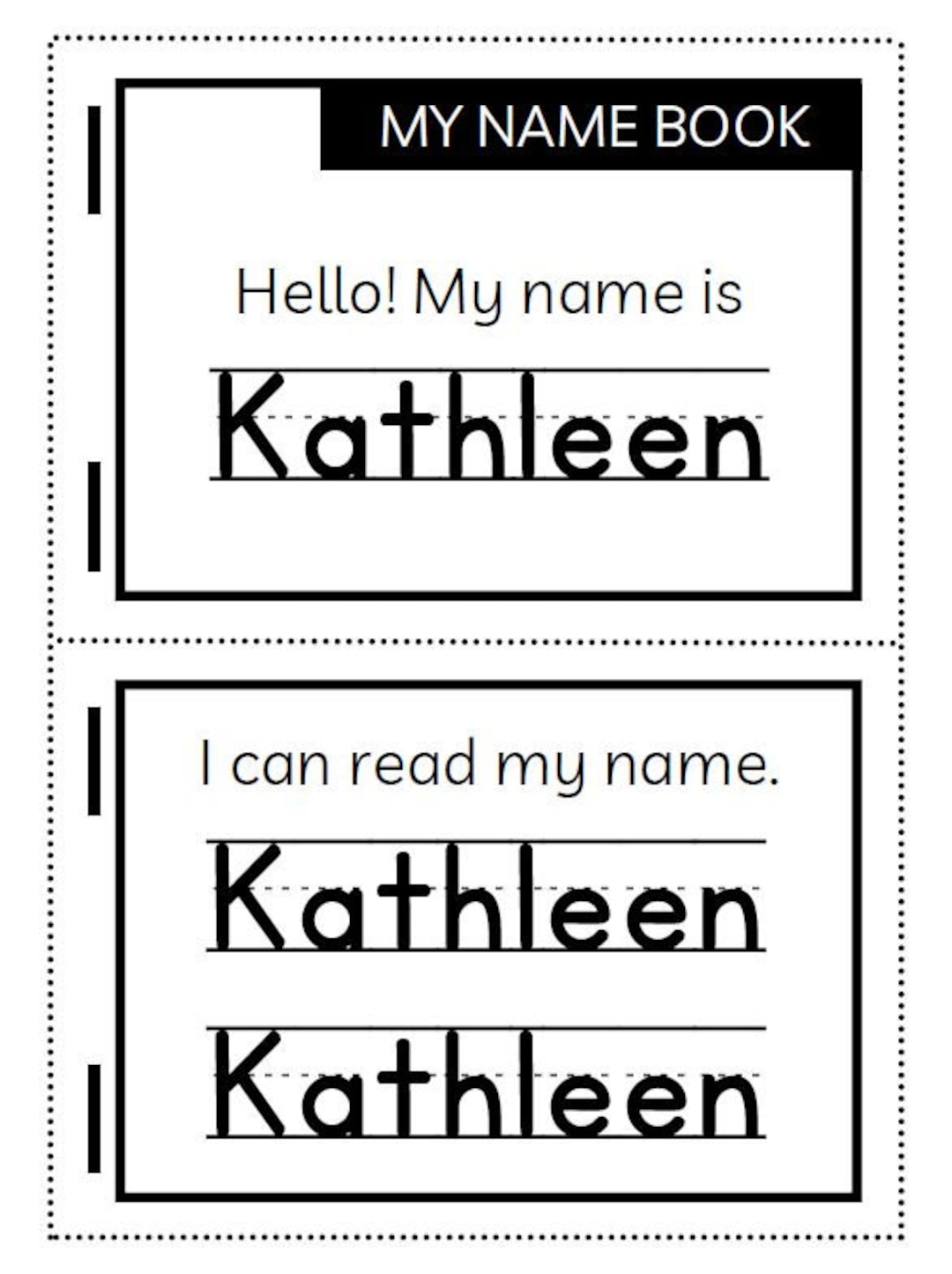 Preschool Name Writing Practice - Etsy