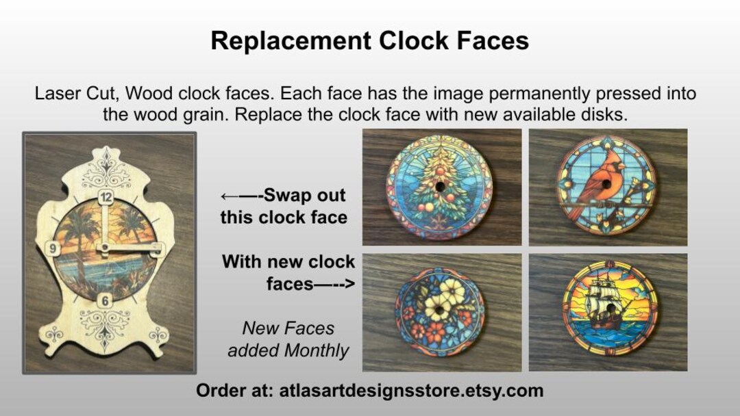Clock Face Replacements - Etsy