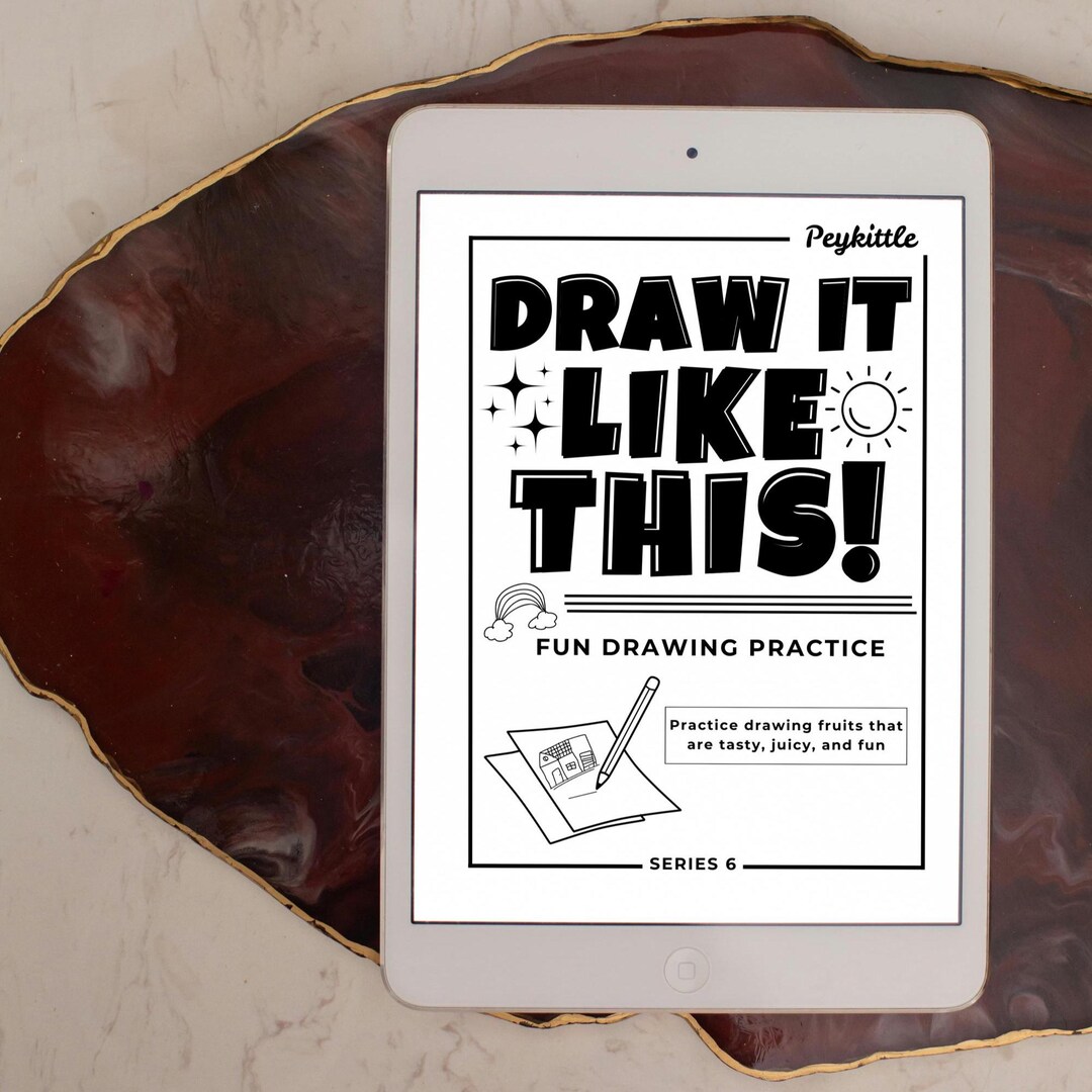 Printable Drawing Practice | Drawing Challenges | Learn to Draw Fruits ...