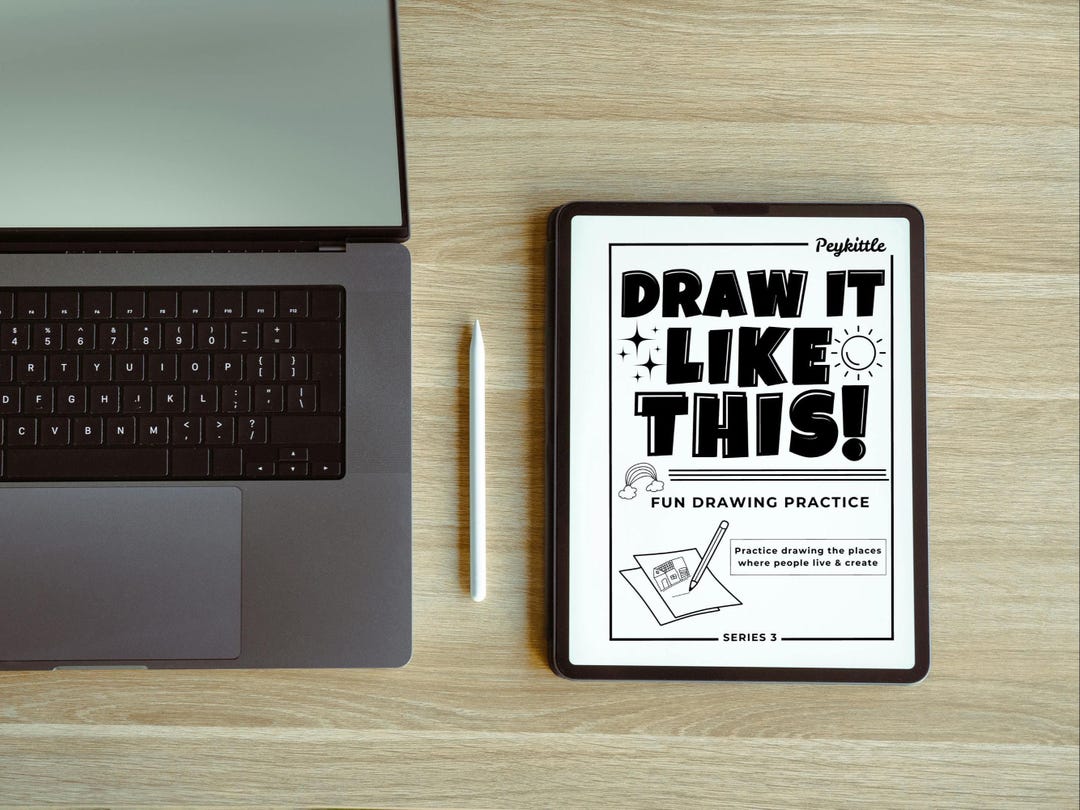 Digital Drawing Practice Book | Drawing Challenges | Learn to Draw ...