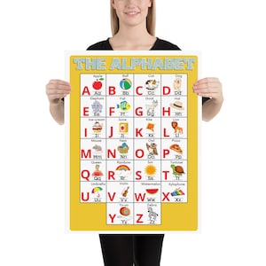 Adorable Alphabet Poster for Kids - Educational ABC Wall Art for ...