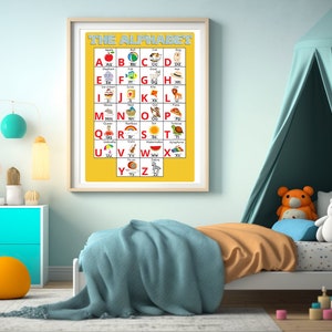 Adorable Alphabet Poster for Kids - Educational ABC Wall Art for ...