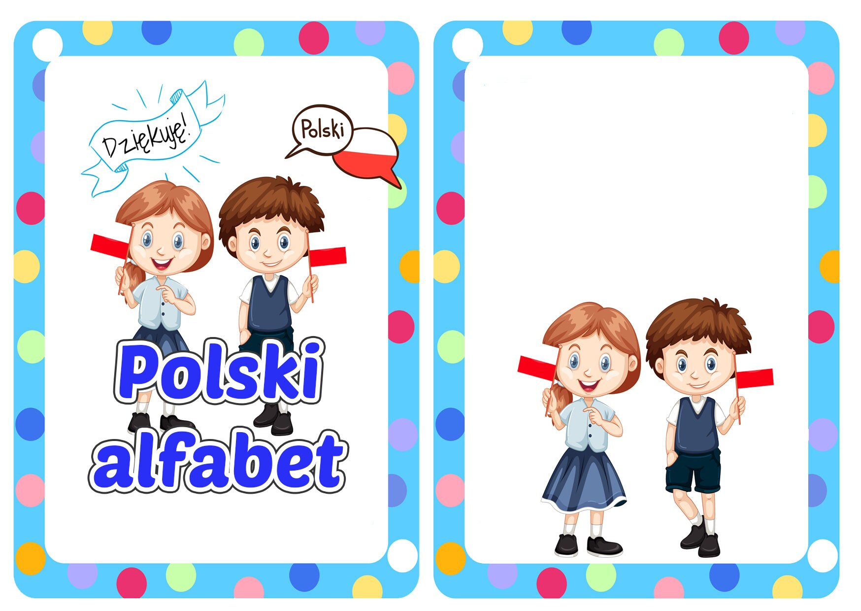 Polish Alphabet Flash Cards | Polski Alfabet | Printable PDF Posters ...